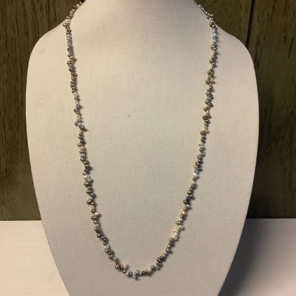 Talbots | Jewelry | Vintage Talbots Multicolor Pearls Necklace 33 Opera ...